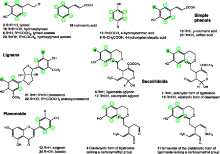 Chemical composition of olive oil